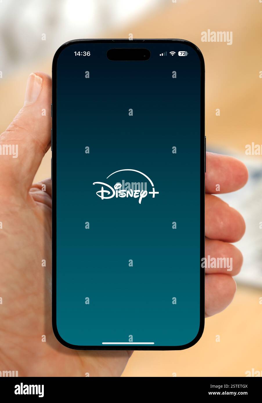 Disney+ app on an iPhone 16 Plus Stock Photo - Alamy