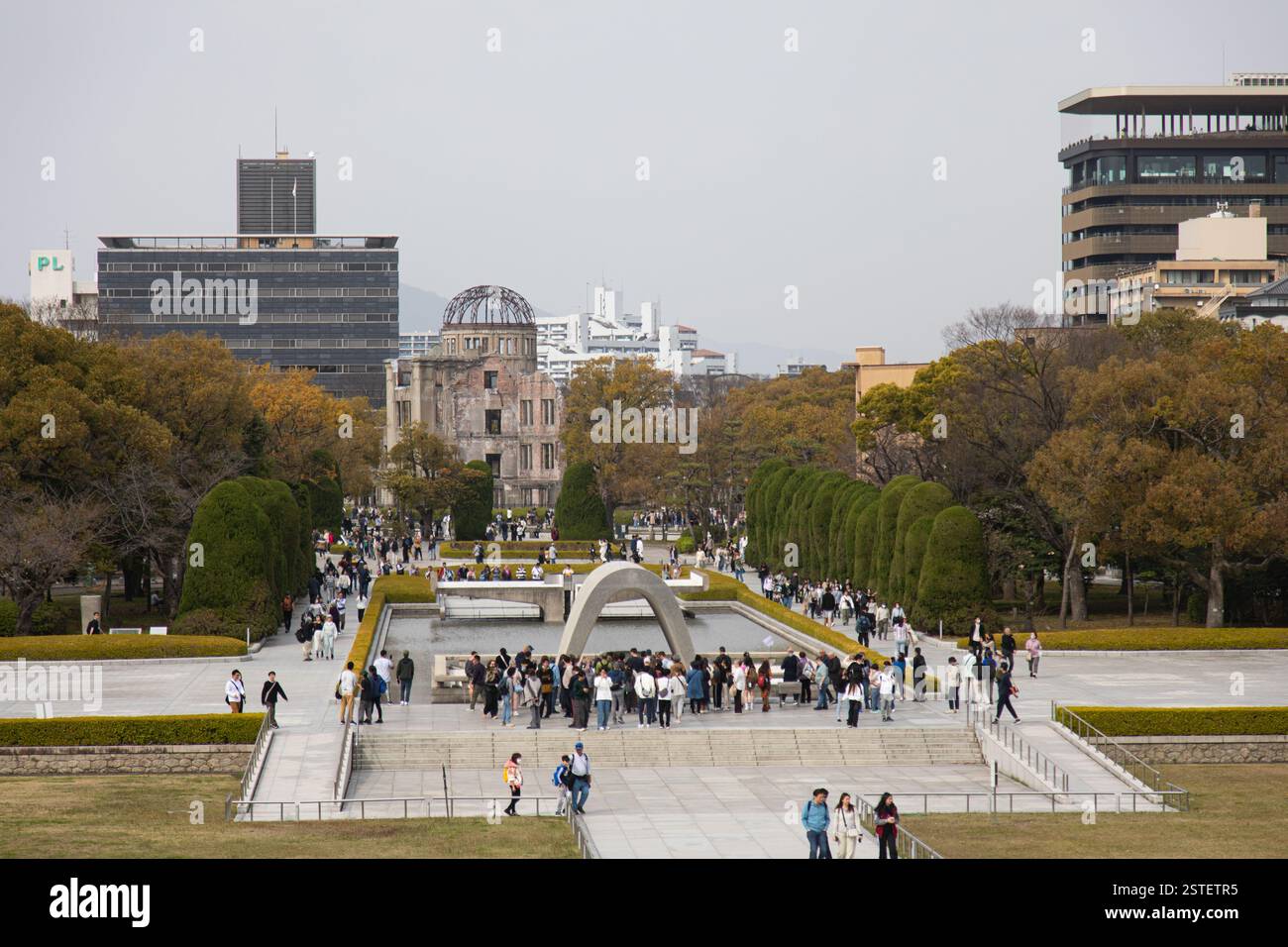 Hiroshima, Japan - 30-3-2024: peace park and Dome, preserved ruins ...