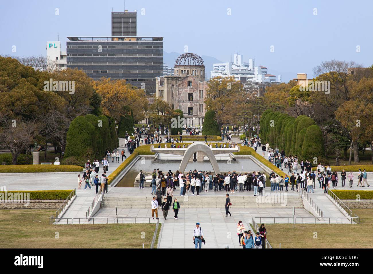 Hiroshima, Japan - 30-3-2024: peace park and Dome, preserved ruins ...