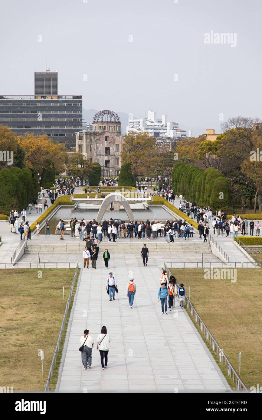 Hiroshima, Japan - 30-3-2024: peace park and Dome, preserved ruins ...