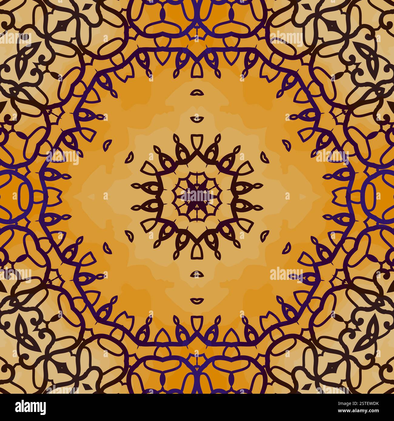 Henna border hi-res stock photography and images - Alamy