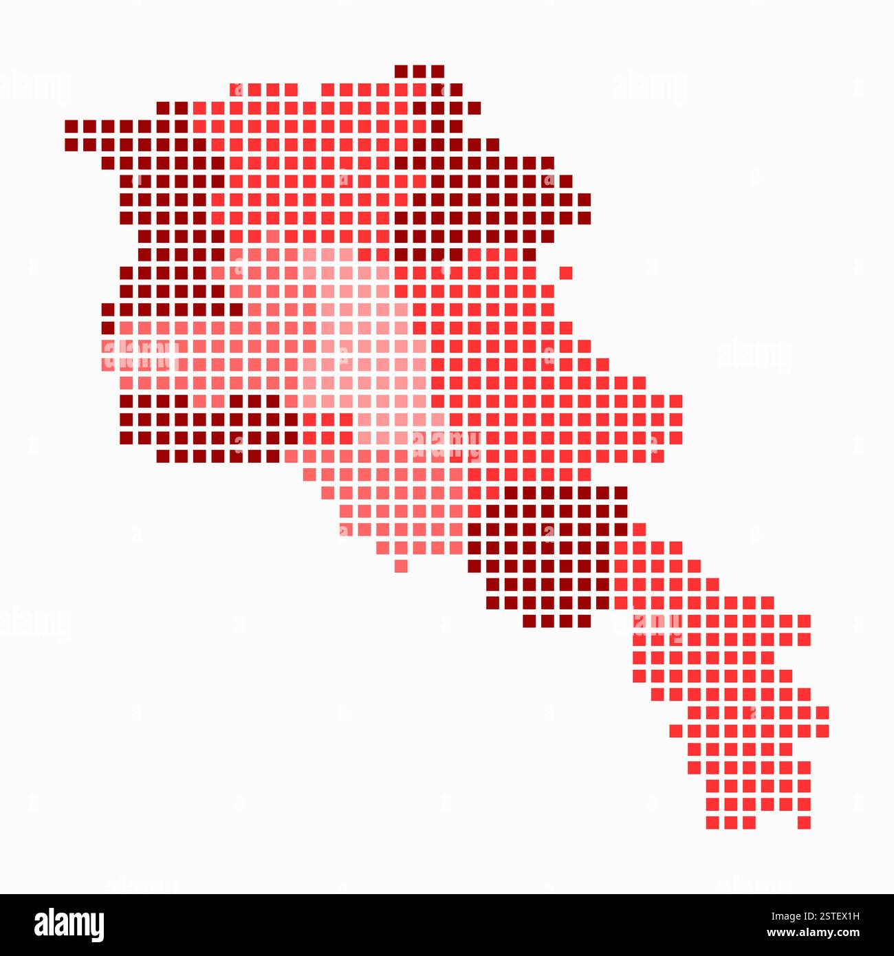 Armenia dotted map. Digital style map of the country on white ...