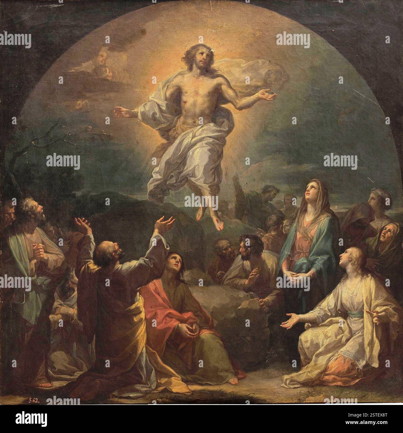 Ascension of Jesus - painting by painting by Francisco Bayeu y Subías ...