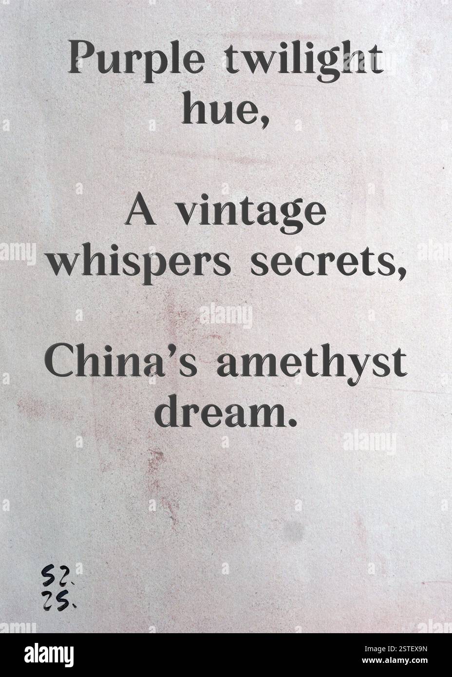 Purple twilight hue, A vintage whispers secrets, China's amethyst dream ...