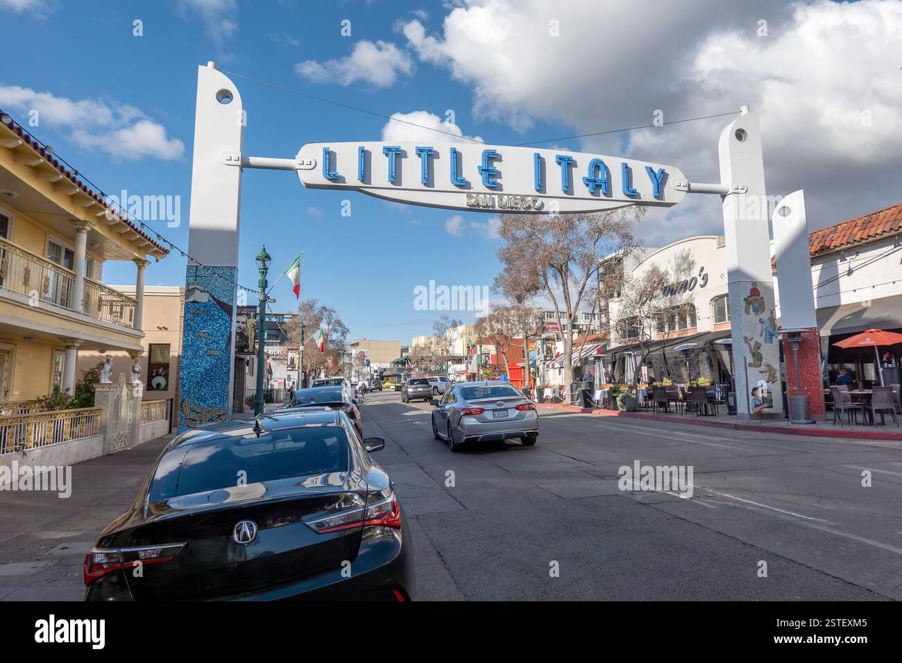 The Little Italy Sign On India Street, San Diego California, In The ...