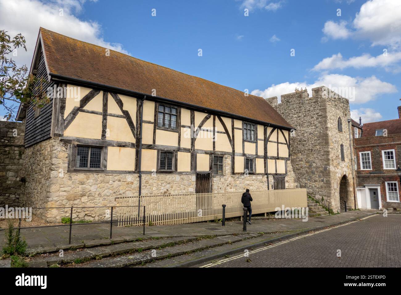 Westgate Hall And The West Gate Part Of The Old Medieval City Wall Of ...