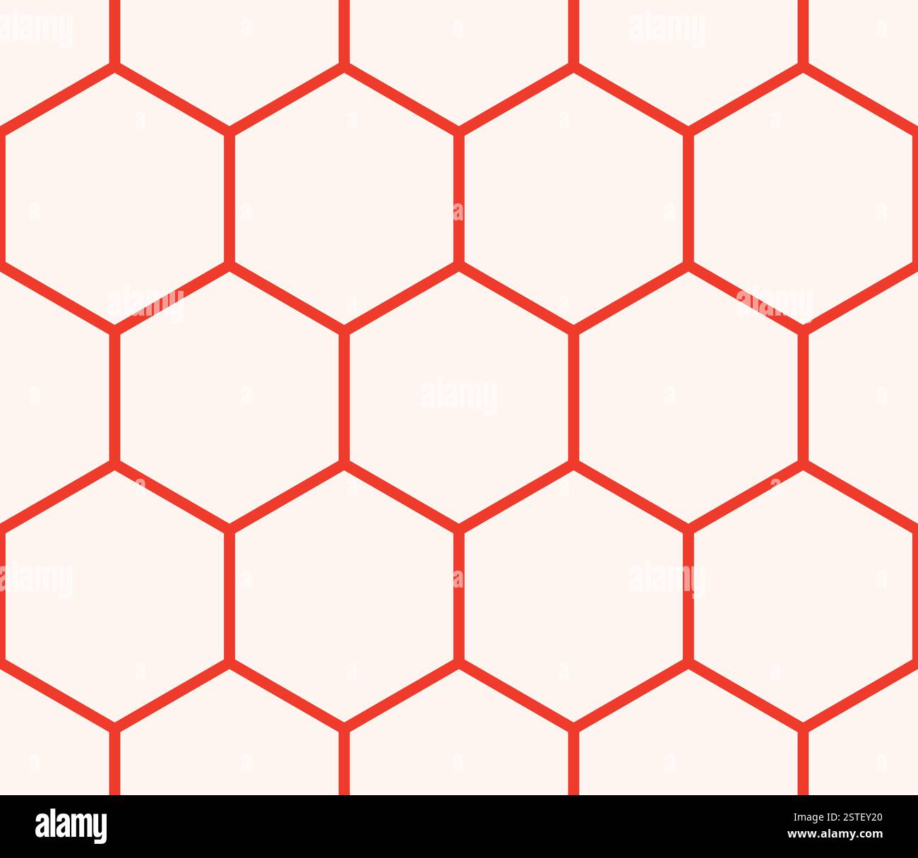 Hexagon background. Fire engine red color on matching background. Simple hexagon pattern with ...