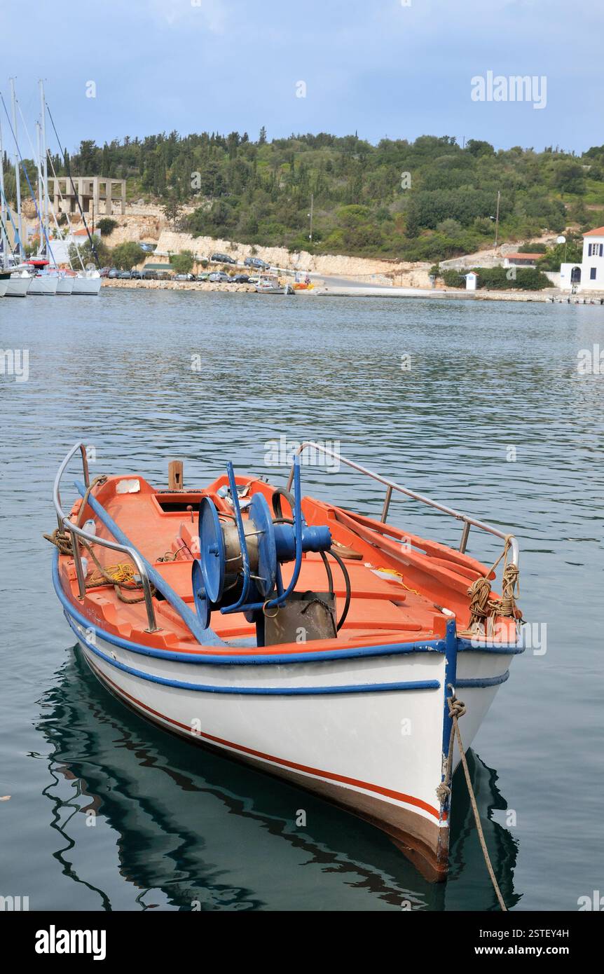 Little village fiscardo at the greek island kefalonia hi-res stock ...