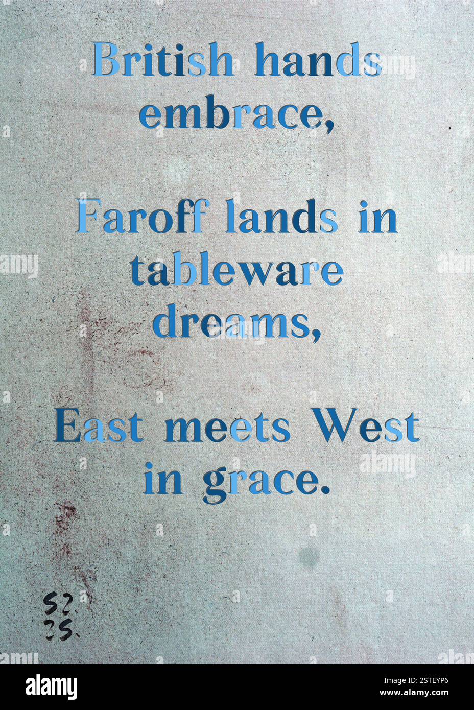 British hands embrace, Faroff lands in tableware dreams, East meets ...