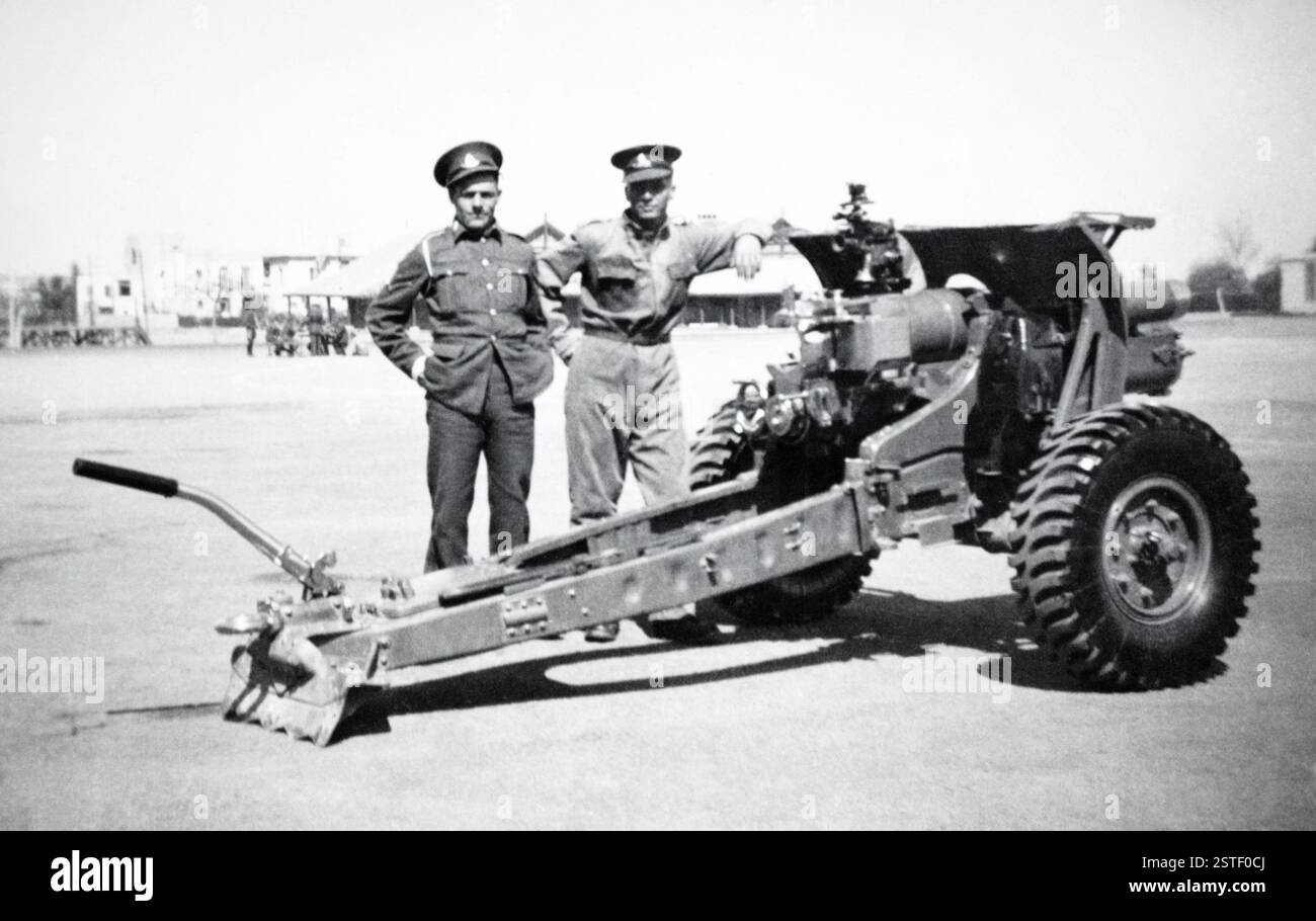 A Royal Artillery QF 4.5-inch howitzer, c. 1930s Stock Photo - Alamy