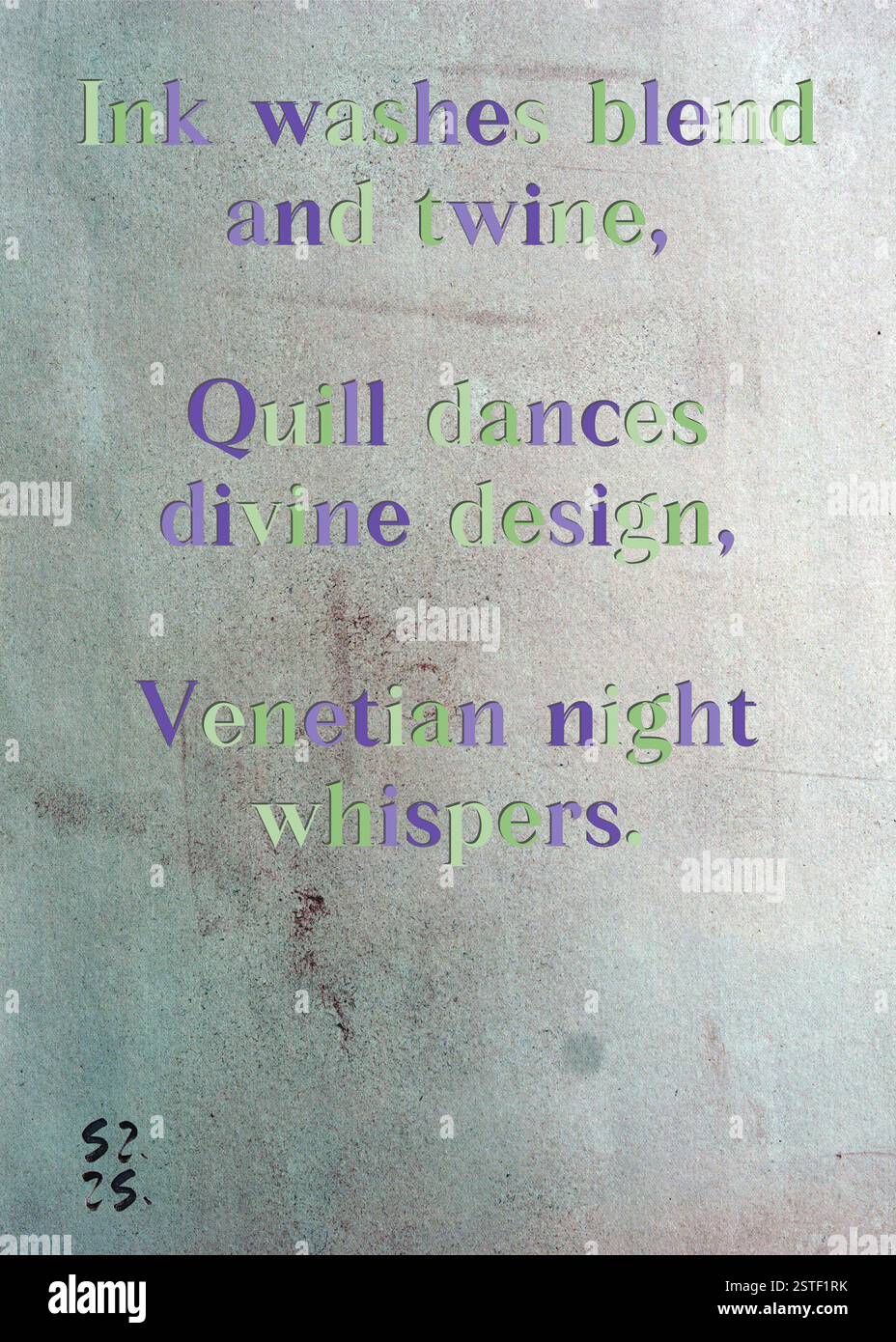 Ink washes blend and twine, Quill dances divine design, Venetian night ...
