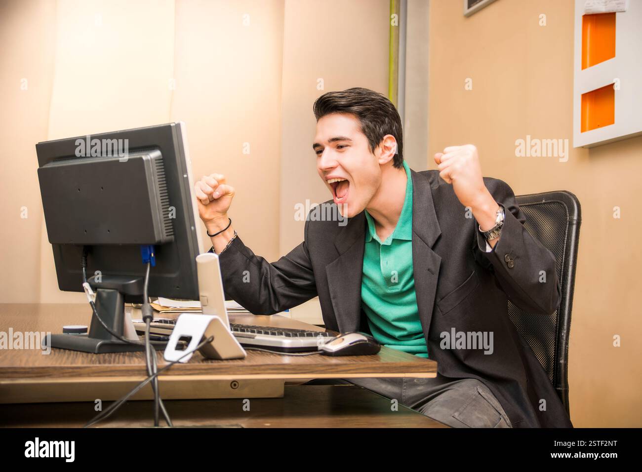Happy screaming hi-res stock photography and images - Alamy