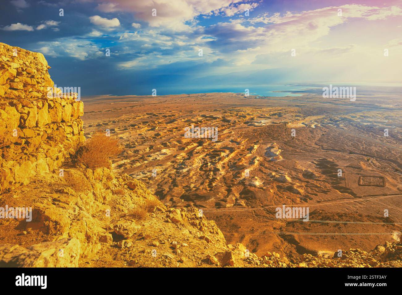 Beautiful sunrise over masada hi-res stock photography and images - Alamy