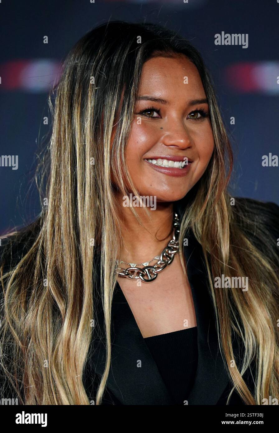 Sky Brown arrives on the Red Carpet ahead of the F1 75 Live launch ...