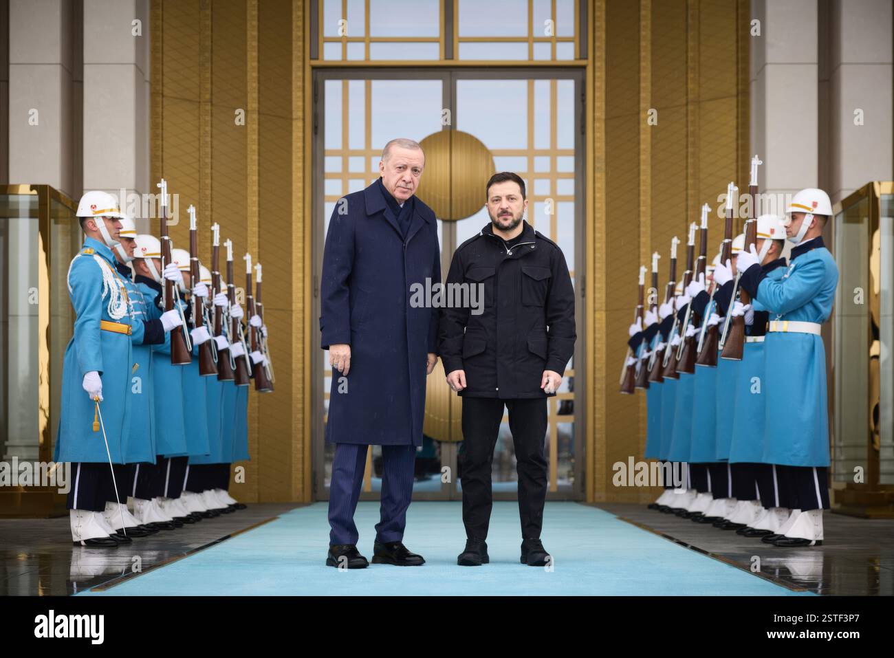 Ankara, Turkey. 18th Feb, 2025. Ukrainian President Volodymyr Zelenskyy ...