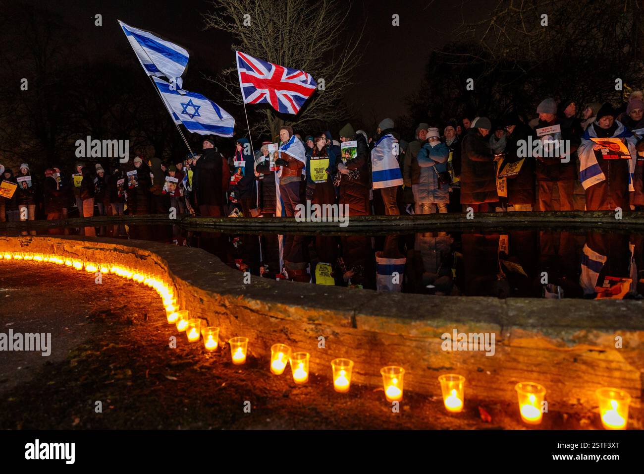 Hendon Park, London, UK. 17th February 2025. An emotional vigil of ...