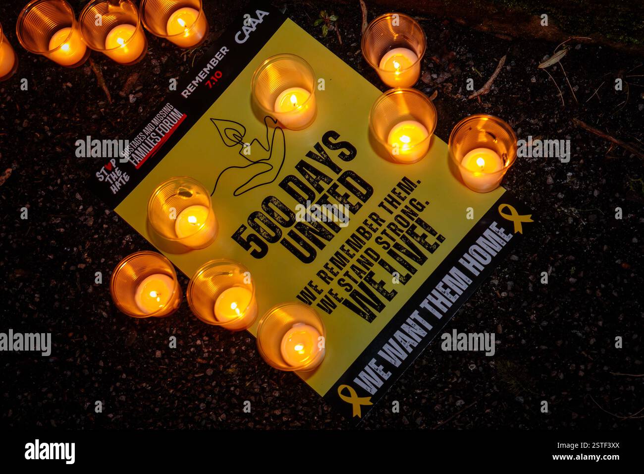 Hendon Park, London, UK. 17th February 2025. An emotional vigil of ...