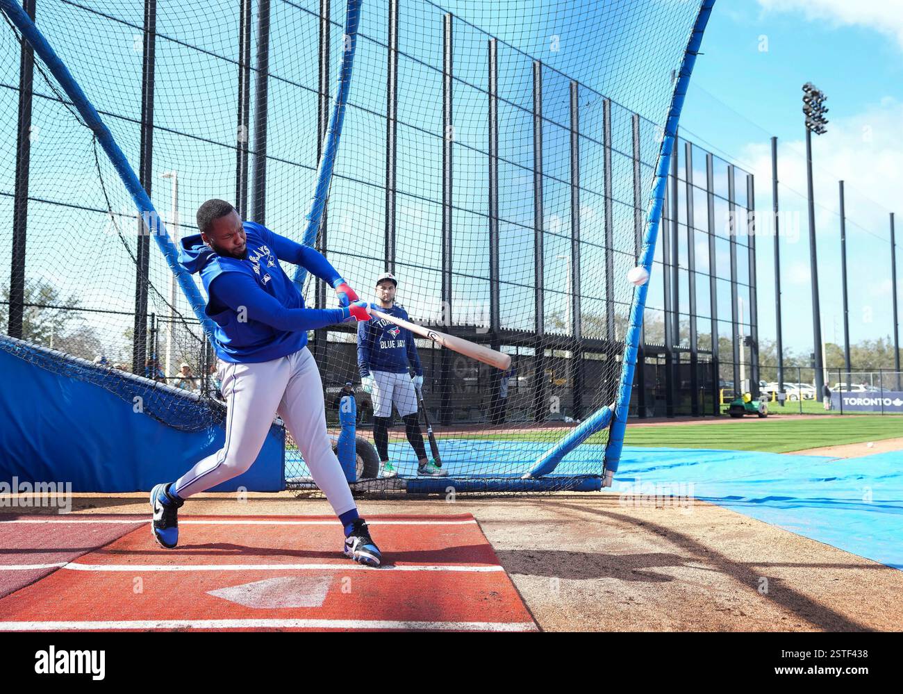Toronto Blue Jays first baseman Vladimir Guerrero Jr. hits at batting ...