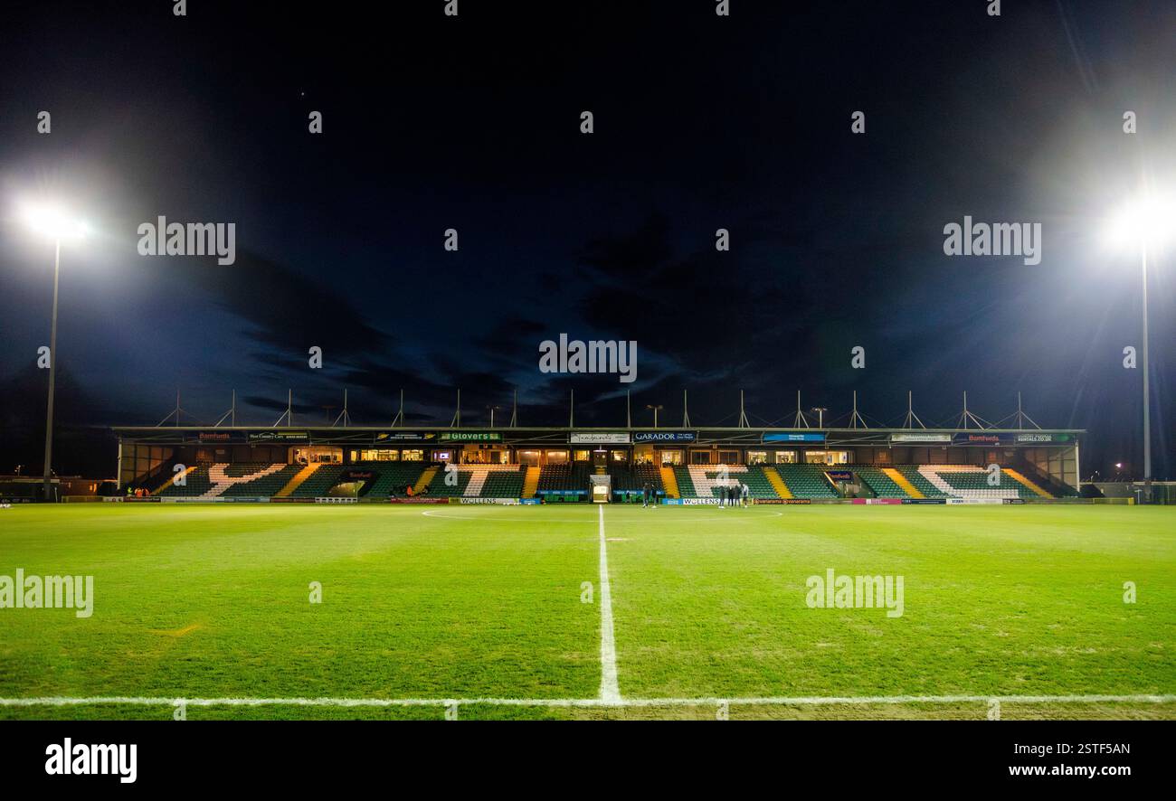 General View of Huish Park before the National League match at Huish ...