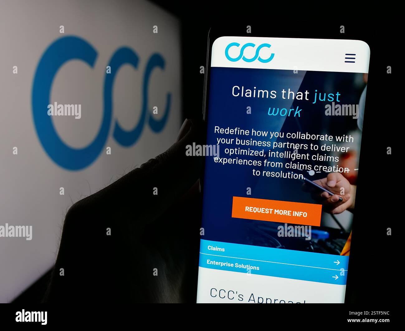 Germany. 16th Jan, 2025. In this photo illustration, a person is ...