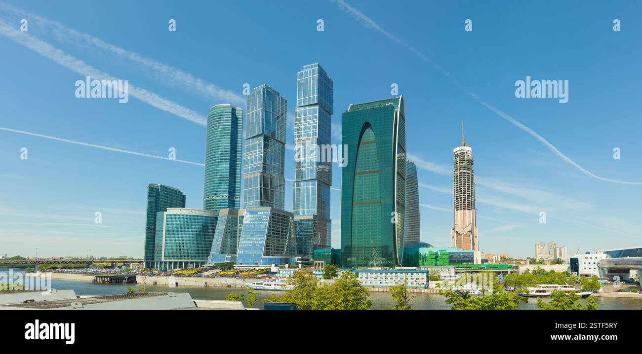 Cluster of beautiful, modern, high-rise buildings in the heart of ...