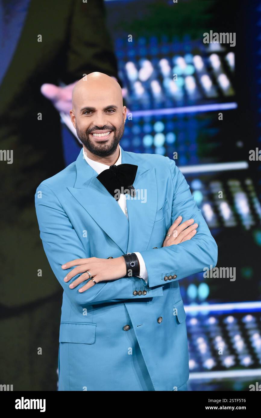 Rome, Italy. 18th Feb, 2025. Rome: Rai Studios Via Teulada. Porta a Porta broadcast. In the ...