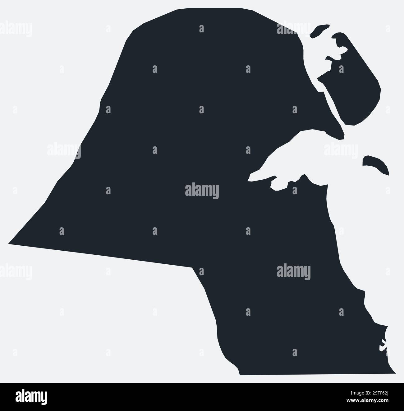 Kuwait Map Outline How To Draw Kuwait Map || Kuwait Outline Map