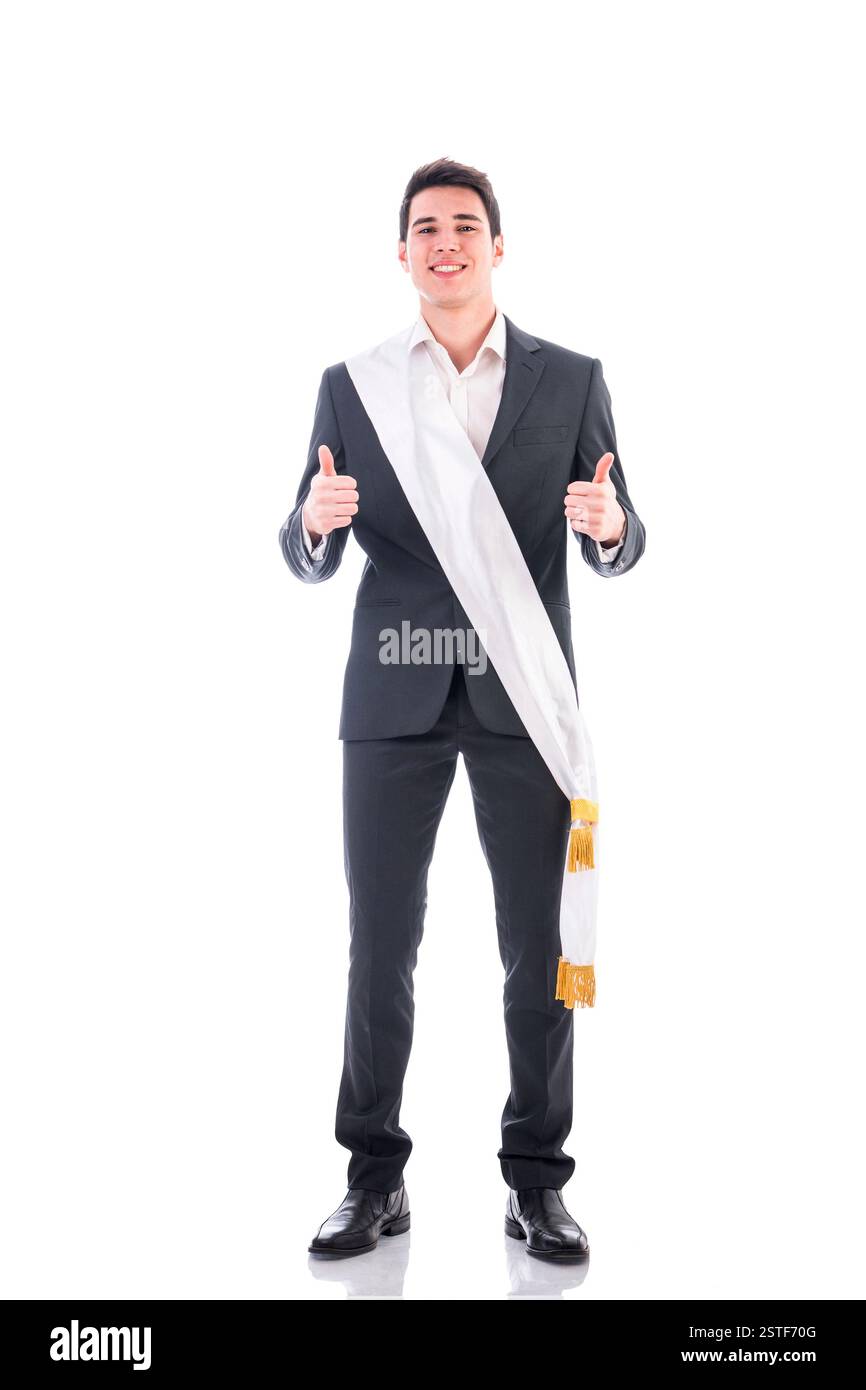Wearing white sash hi-res stock photography and images - Alamy
