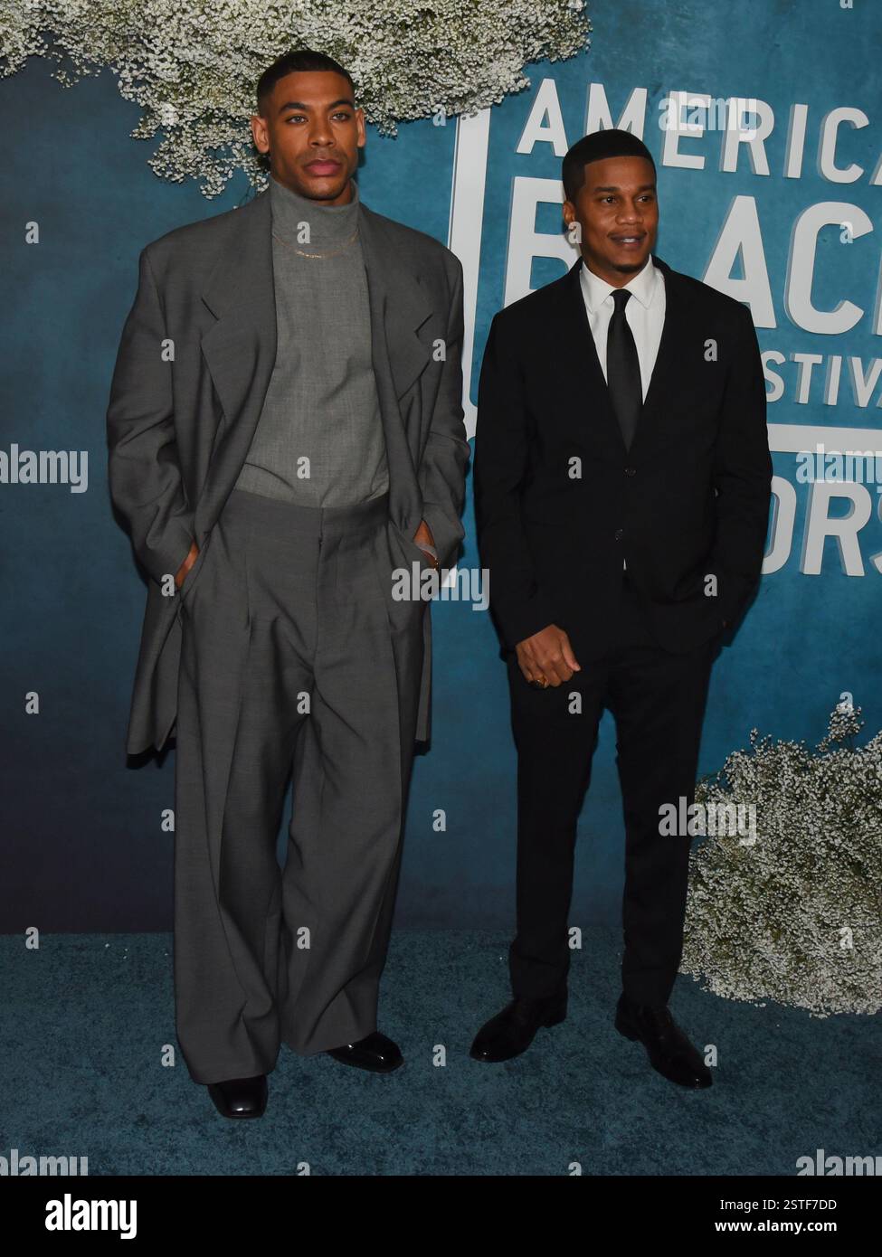 February 17, 2025, Bevrly Hills, Century City, USA: Aaron Pierre and ...