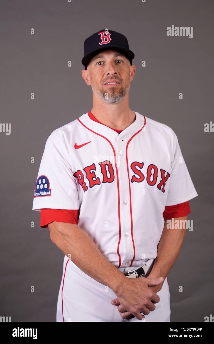 Boston Red Sox assistant hitting coach Ben Rosenthal poses during photo ...