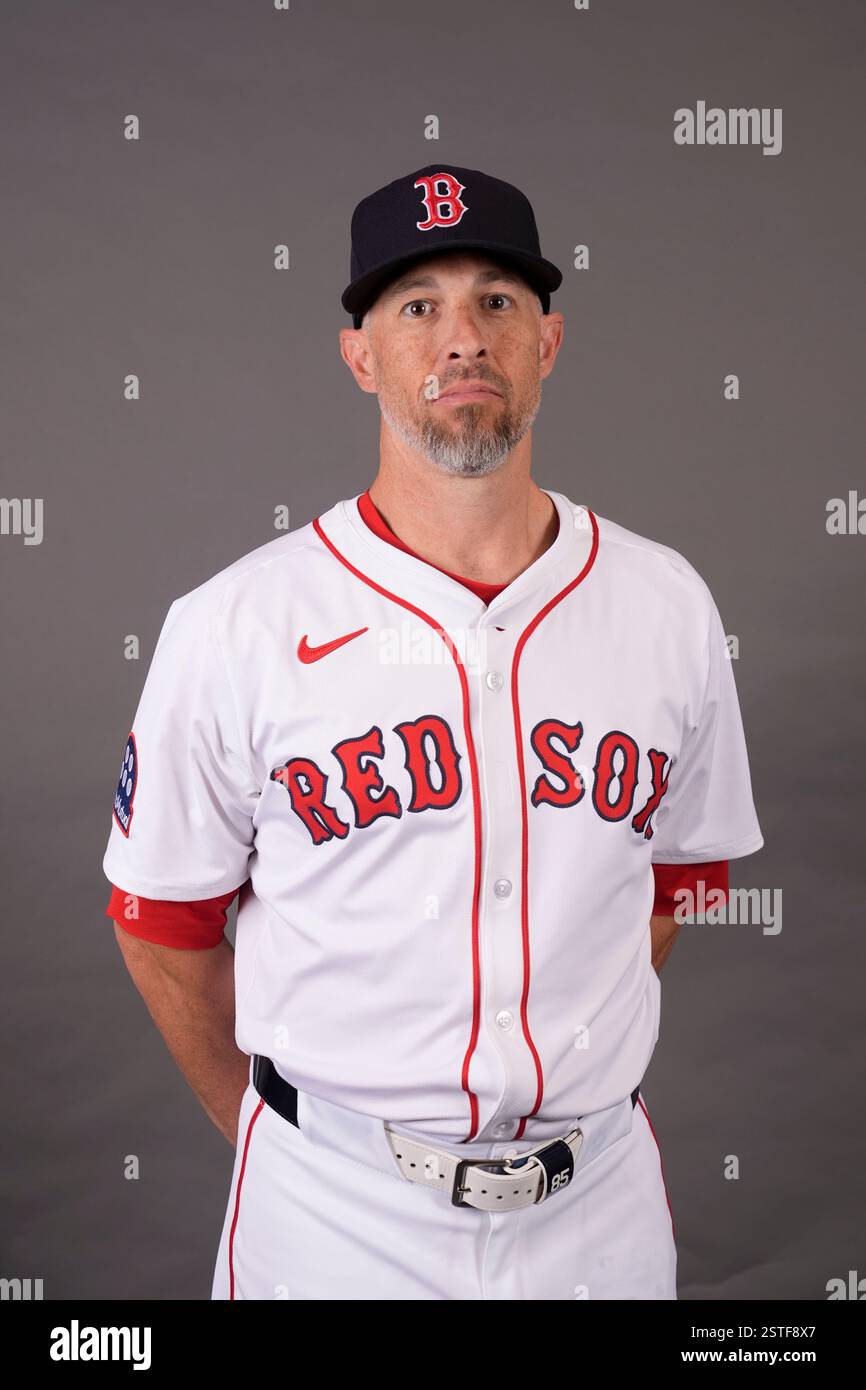 Boston Red Sox assistant hitting coach Ben Rosenthal poses during photo ...