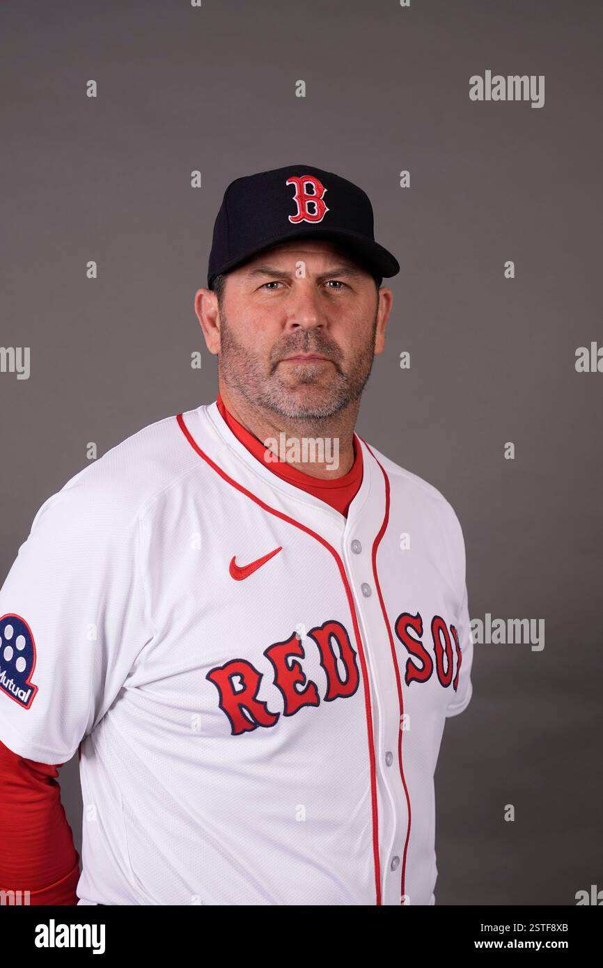 Boston Red Sox game planning and run prevention coach Jason Varitek ...