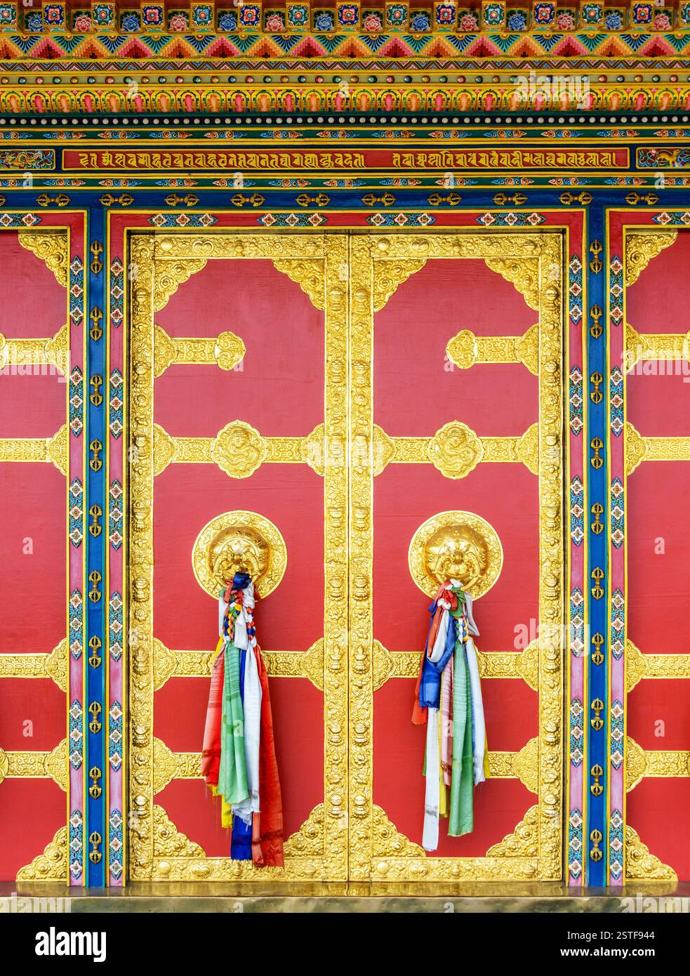 Doorknob door handle tibetan monastery hi-res stock photography and ...