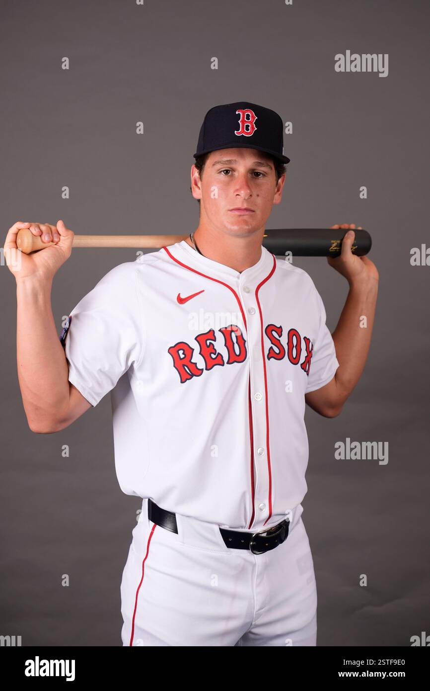 Boston Red Sox outfielder Roman Anthony poses during photo day at the ...