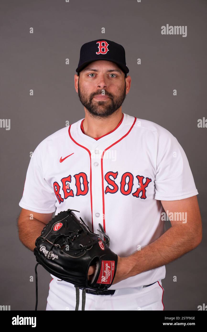 Boston Red Sox pitcher Michael Fulmer poses during photo day at the ...