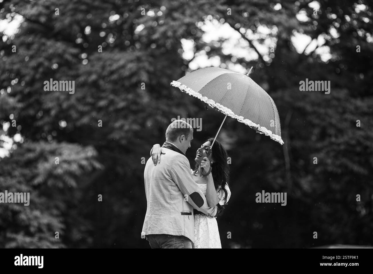 Young rain Black and White Stock Photos & Images - Alamy