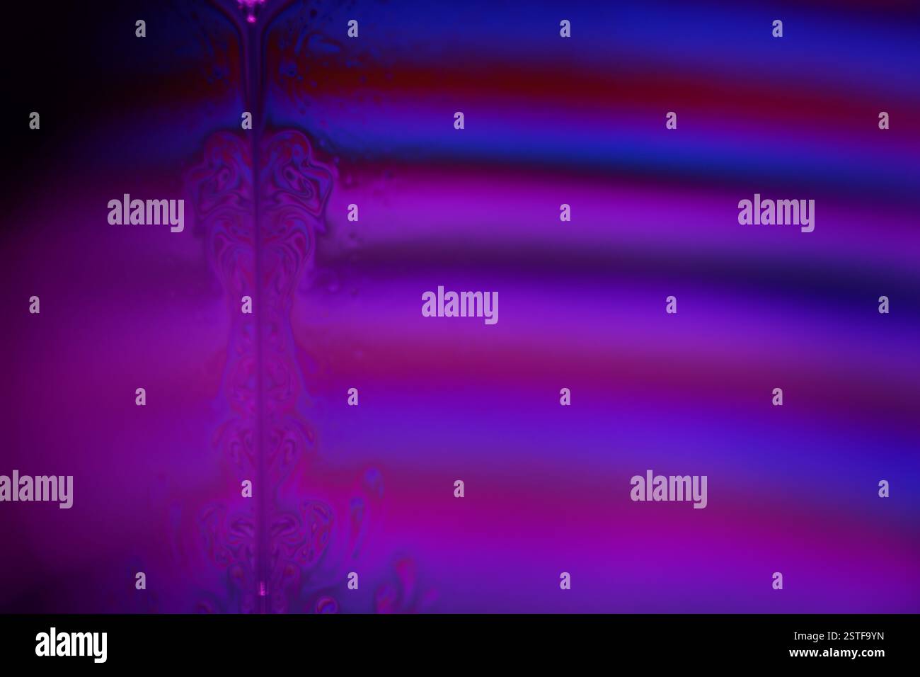 Purple liquid pattern on black background, fluid motion, dark horror ...