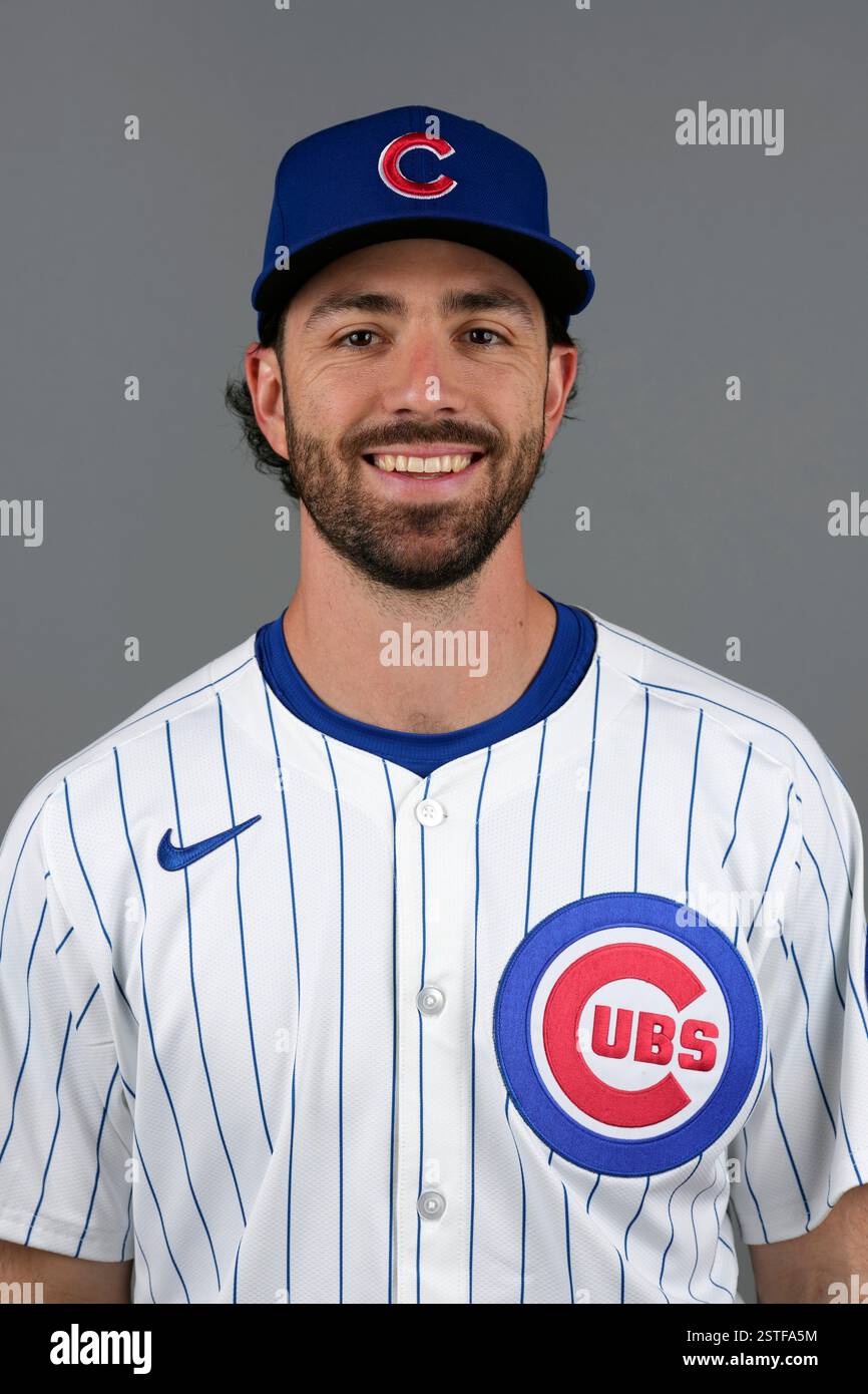 This is a 2025 photo of shortstop Dansby Swanson of the Chicago Cubs ...