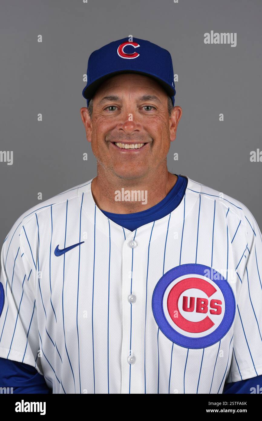 This is a 2025 photo of Mark Strittmatter, bullpen coach of the Chicago ...