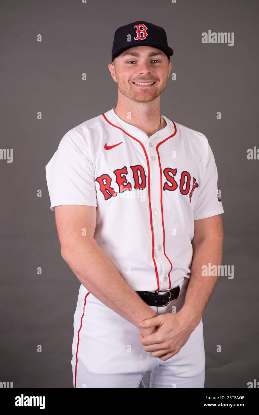 Boston Red Sox pitcher Sean Newcomb poses during photo day at the team ...
