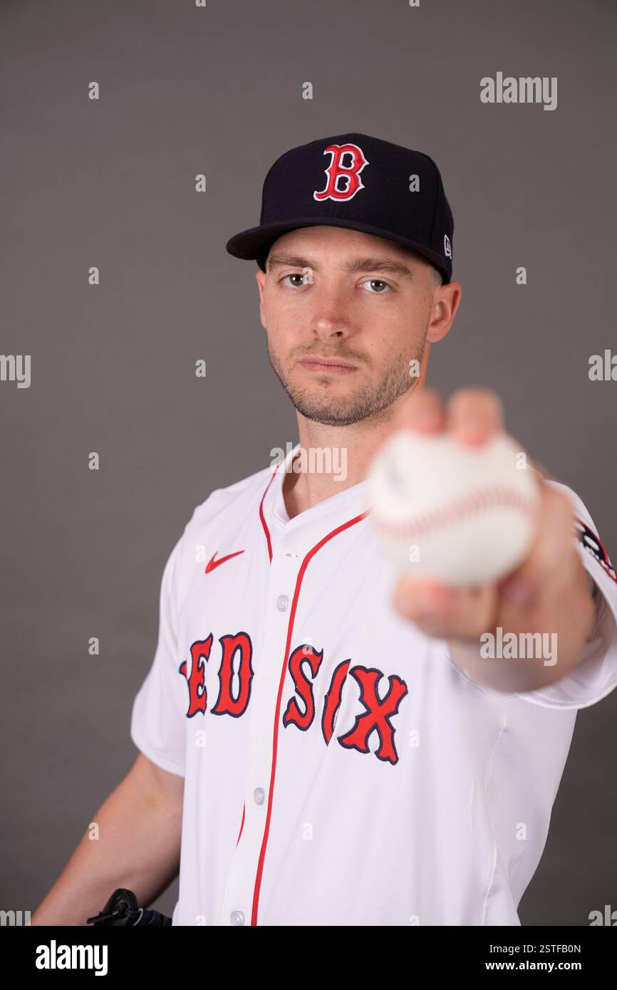 Boston Red Sox pitcher Chris Murphy poses during photo day at the team ...