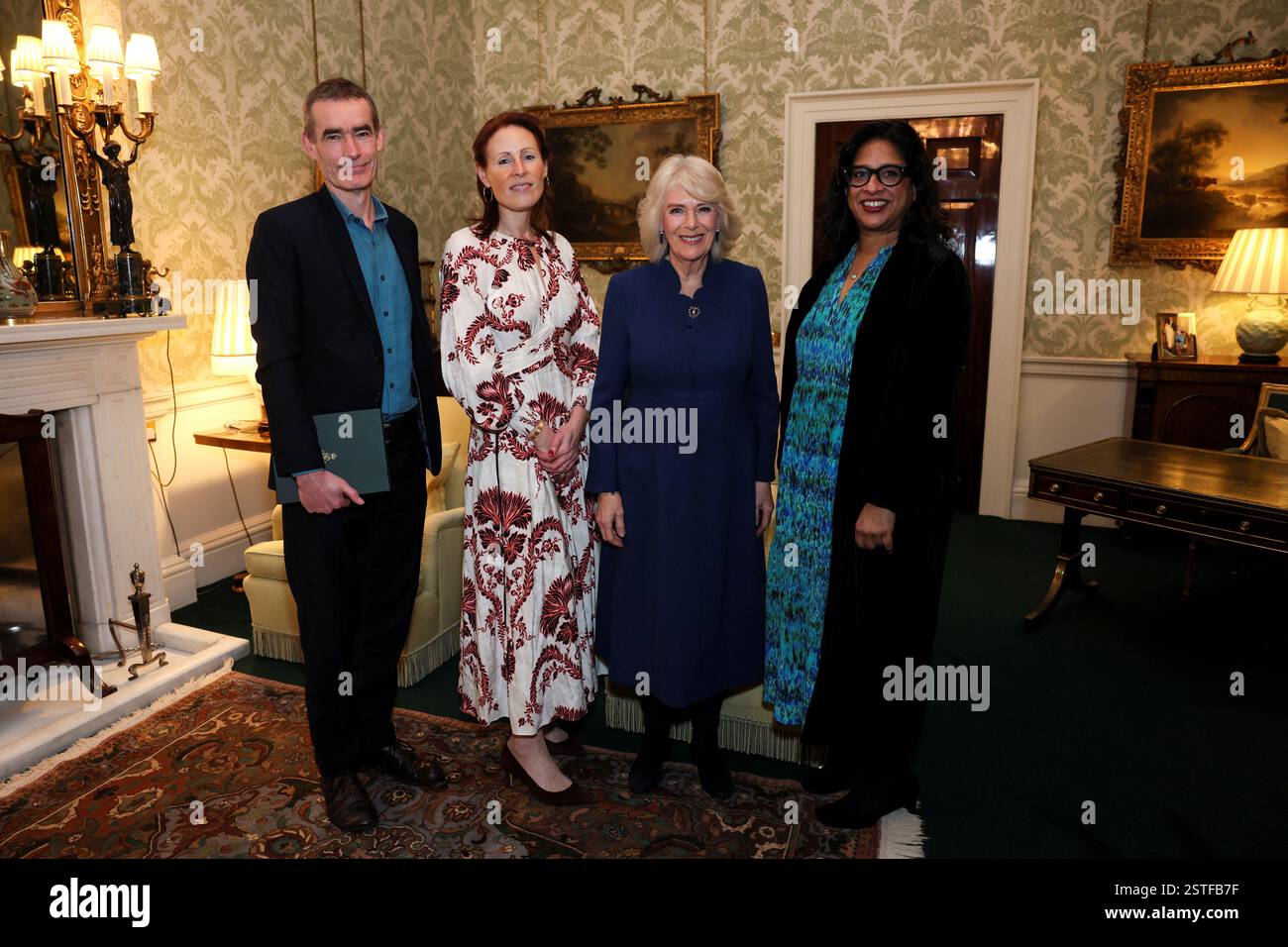 Queen Camilla with Director and Co-Chief Executive of National Theatre ...
