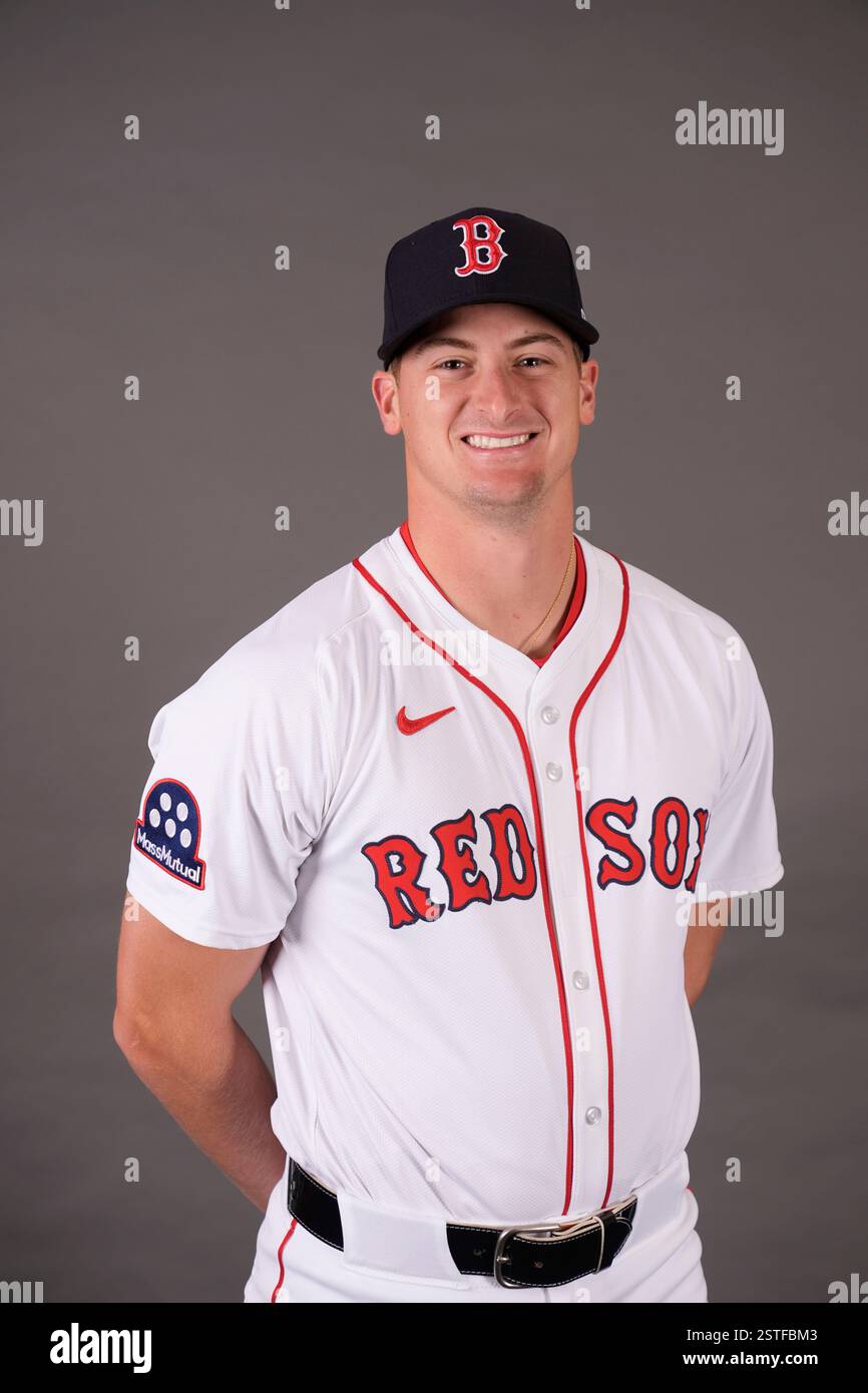 Boston Red Sox pitcher Quinn Priester poses during photo day at the ...
