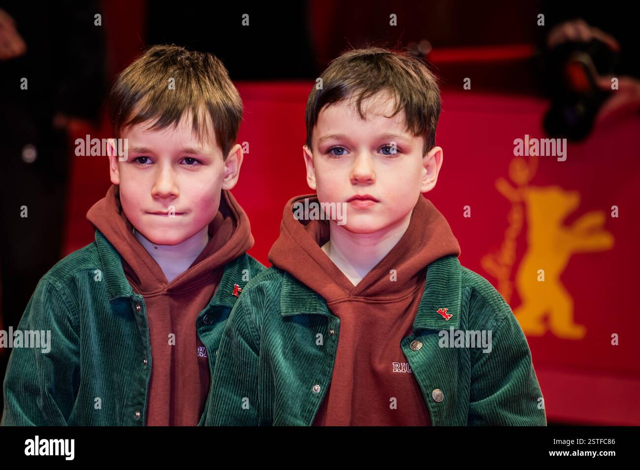 Berlin, Germany. 18th Feb, 2025. Richard Boxall (r) and Henry Boxall ...