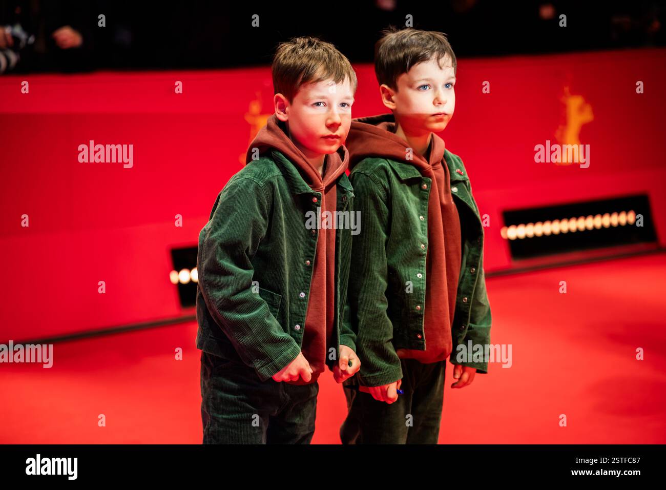 Berlin, Germany. 18th Feb, 2025. Richard Boxall (r) and Henry Boxall ...