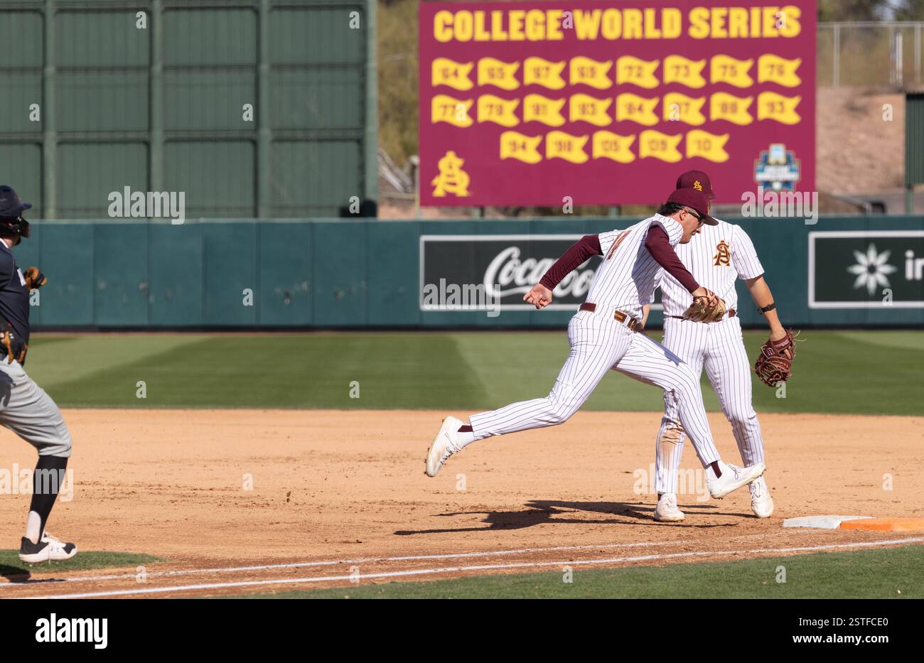 Tempe, Arizona, USA. 17th Feb, 2025. CARLON COLE Arizona State baseball ...