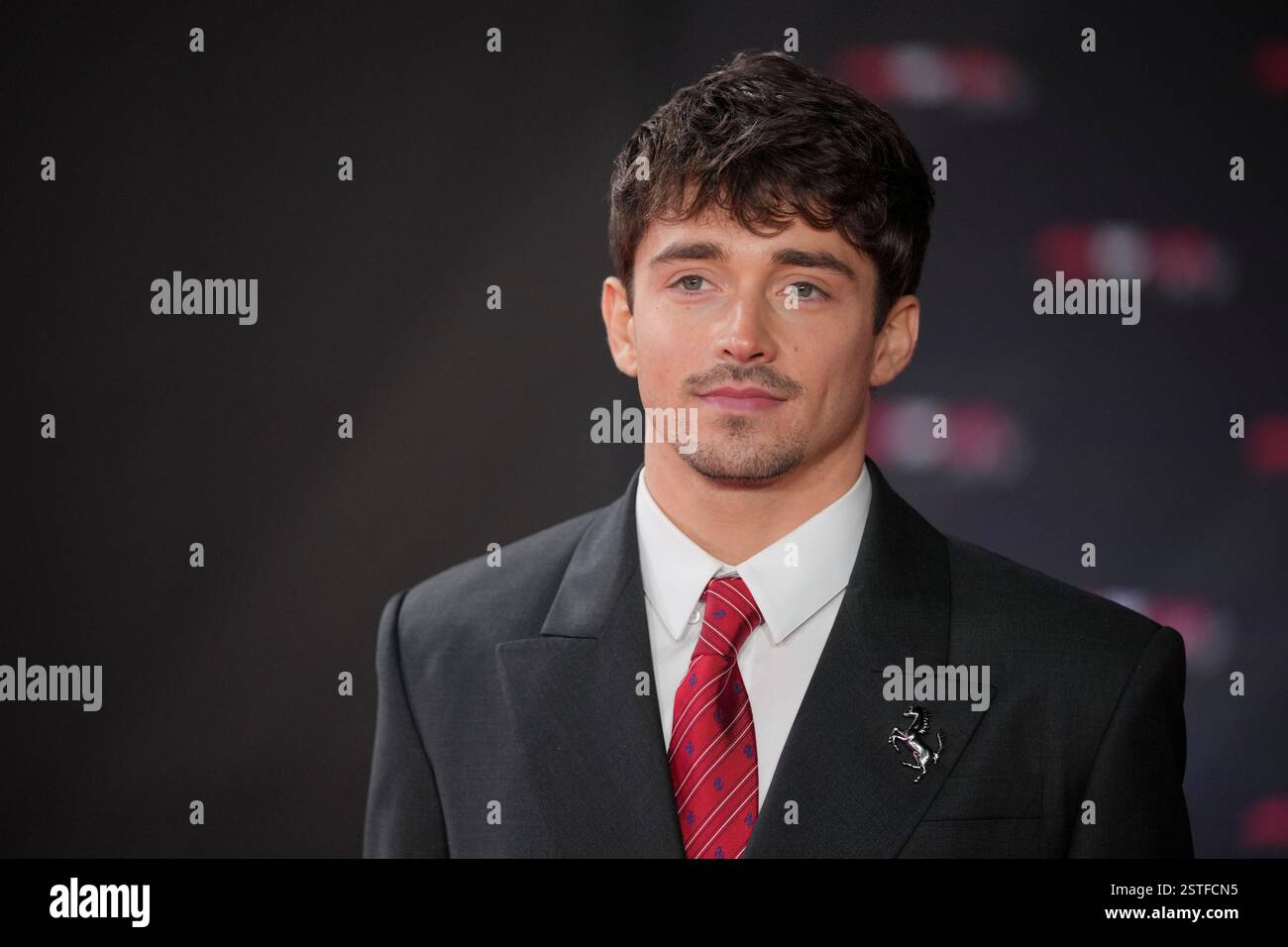 Ferrari driver Charles Leclerc of Monaco poses for cameras as he ...