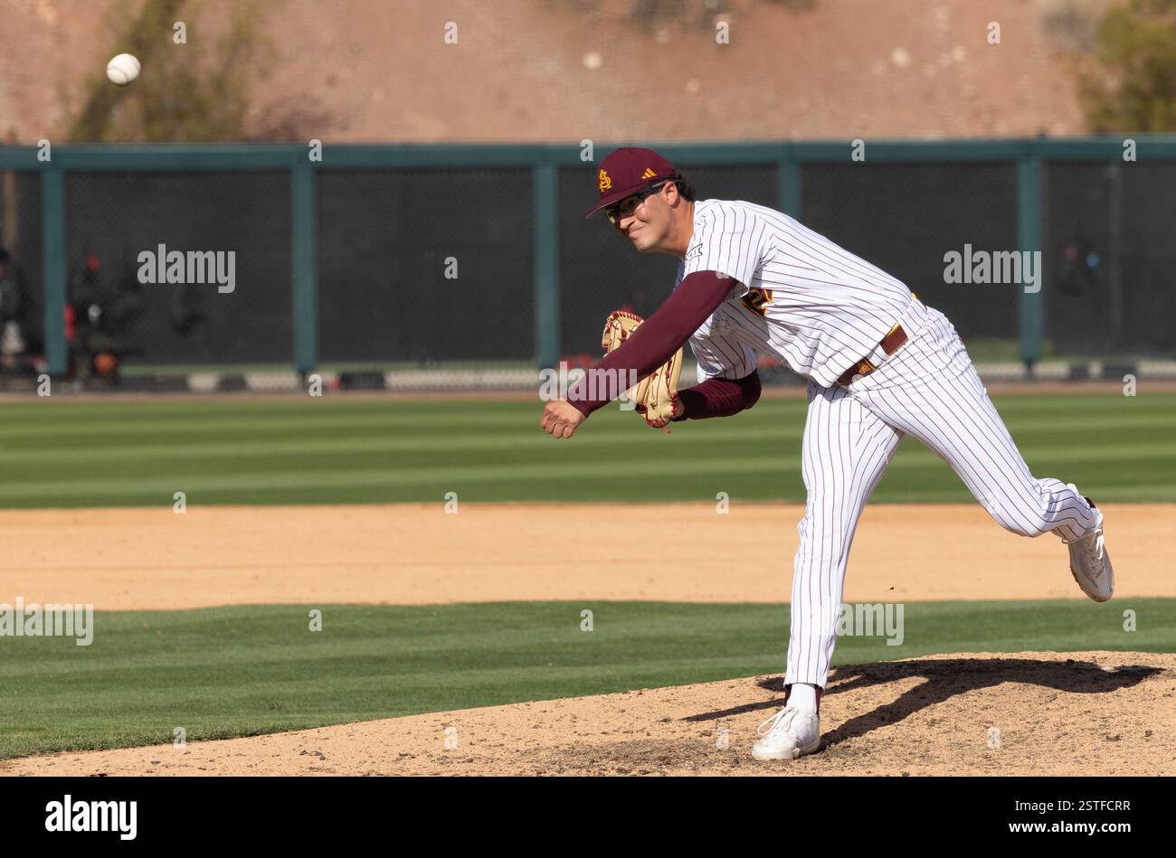 Tempe, Arizona, USA. 17th Feb, 2025. CARLON COLE Arizona State baseball ...