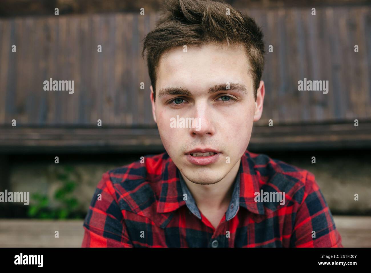 Bearded guy in plaid hi-res stock photography and images - Alamy