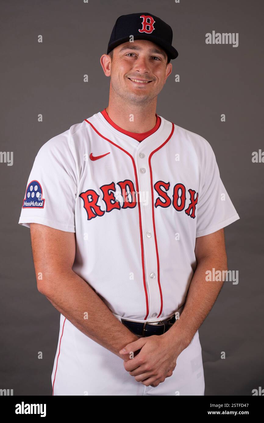 Boston Red Sox pitcher Garrett Whitlock poses during photo day at the ...
